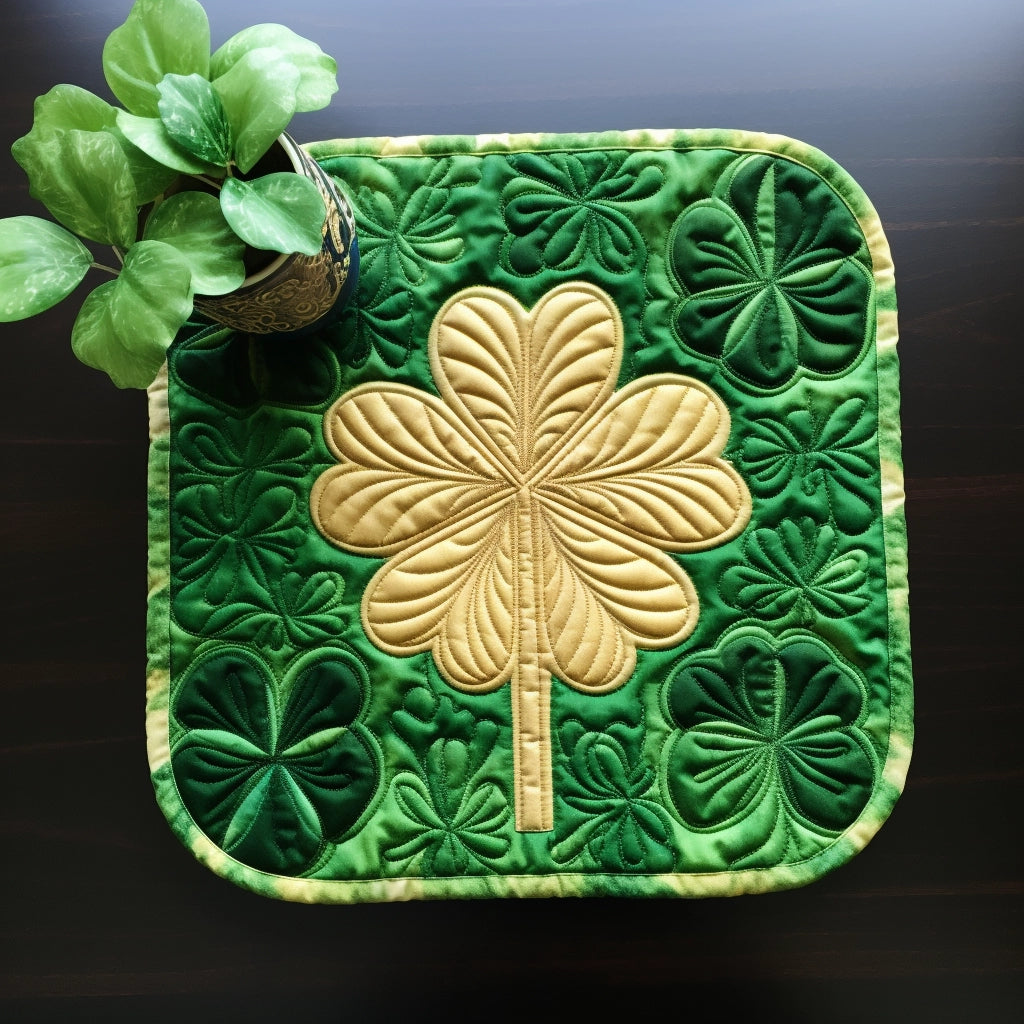 Irish Shamrock TAI040124338 Quilted Placemats – Charming Favor