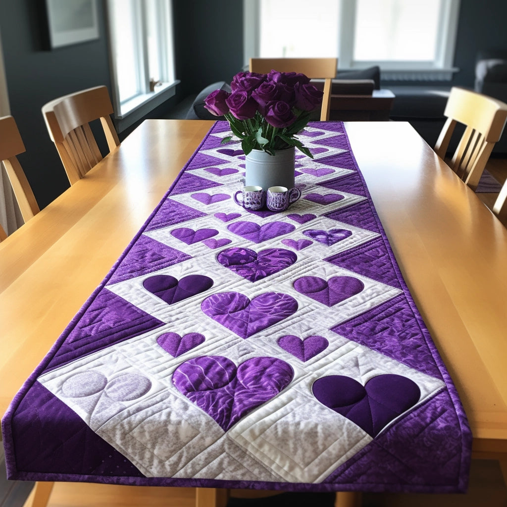Heart TAI24112303 Quilted Table Runner – Charming Favor