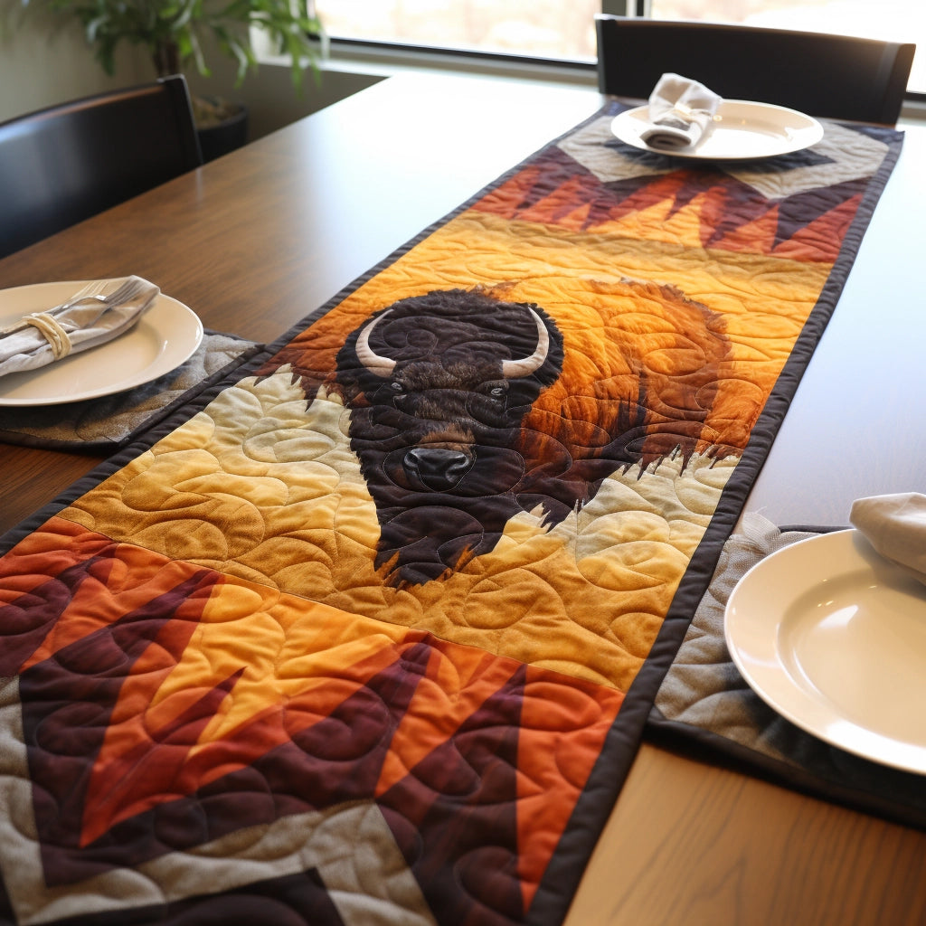 Bison TAI260224334 Quilted Table Runner – Charming Favor