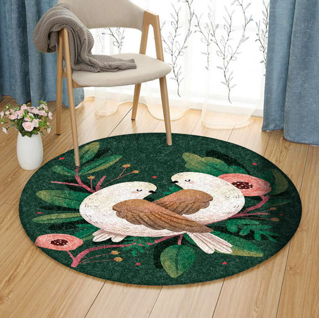 Bird BL300712C Round Area Rug – Charming Favor