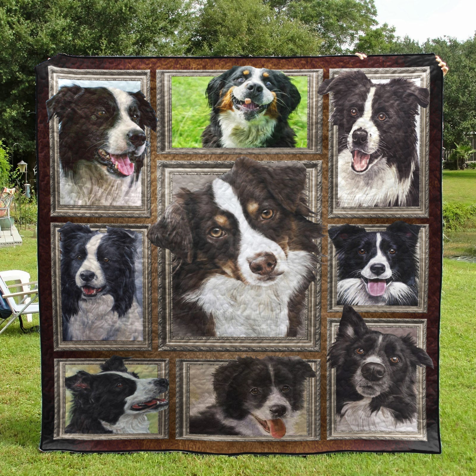 Border Collie CL08110077MDQ Art Quilt – Charming Favor