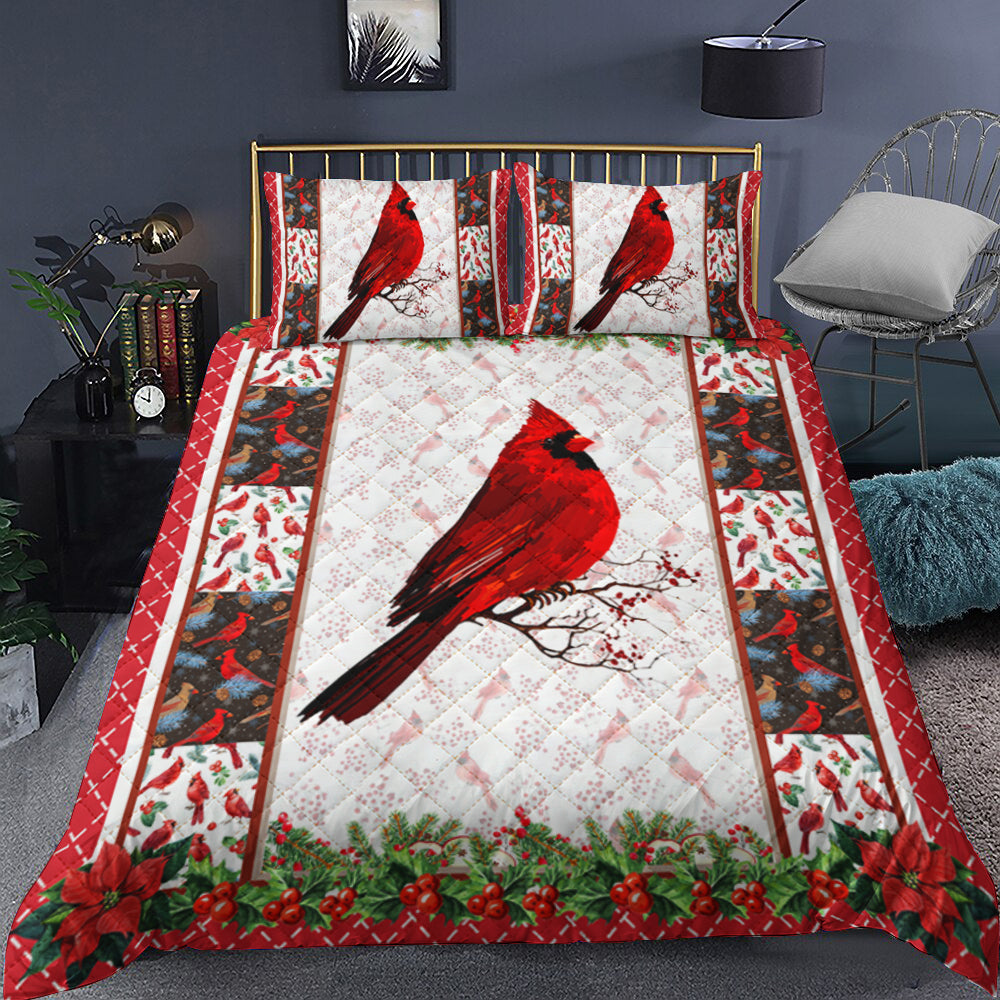 Cardinal Bird Quilt Bedding Set MT2909004 – Charming Favor
