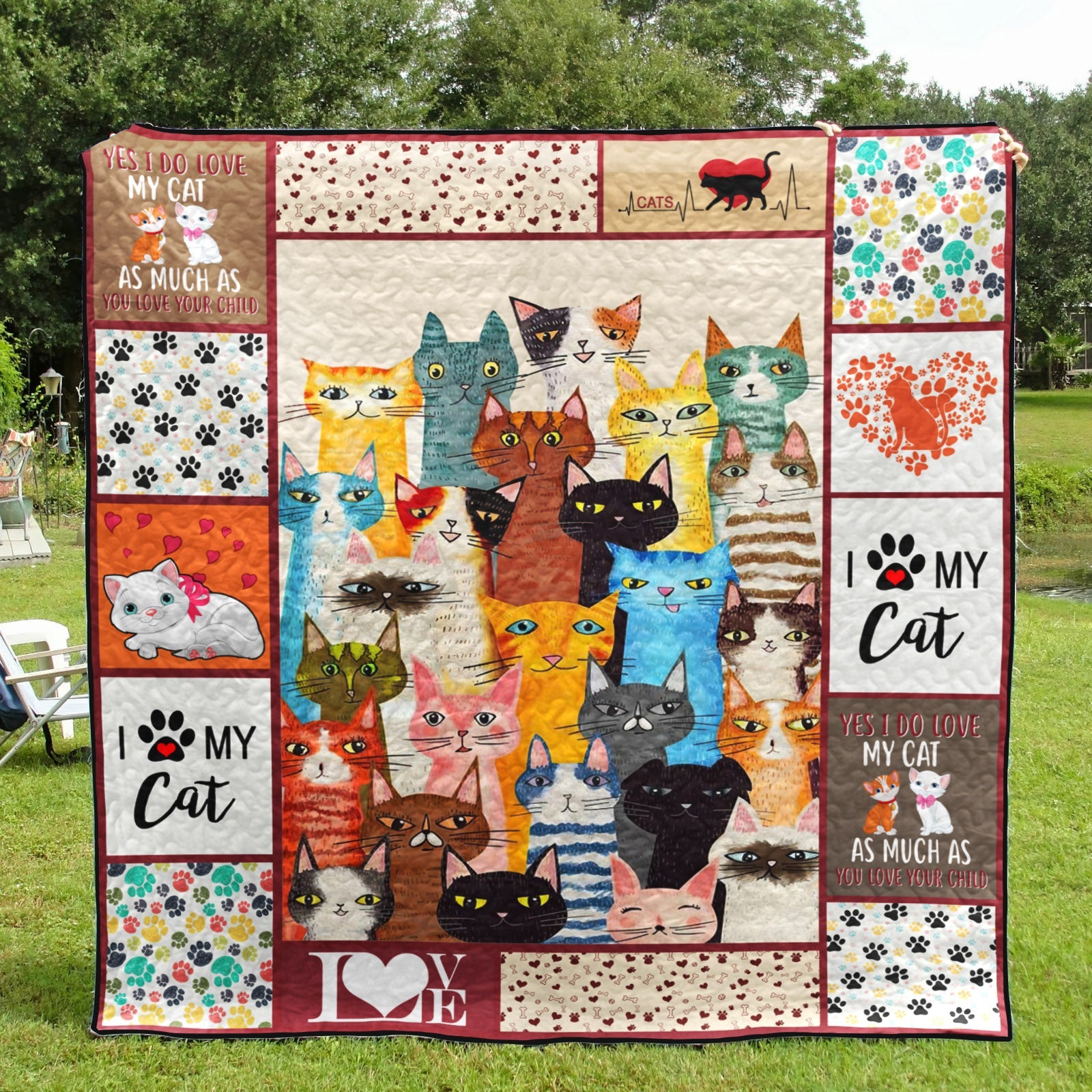 Cat Art Quilt HT181002 – Charming Favor