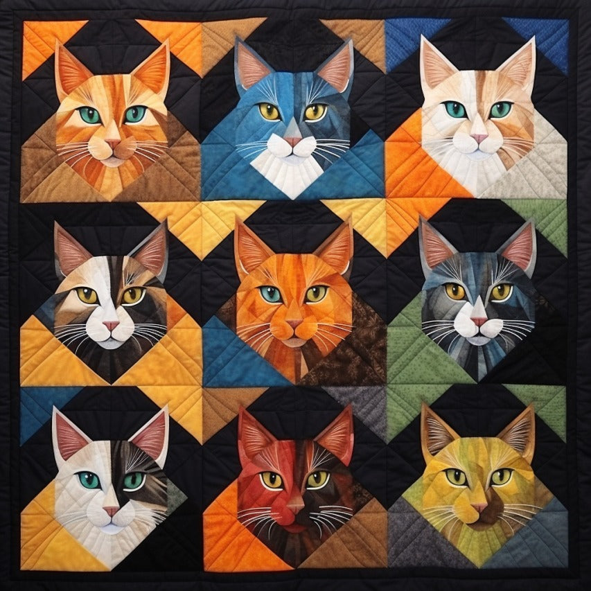 Cats BL07112337 Quilt Blanket – Charming Favor