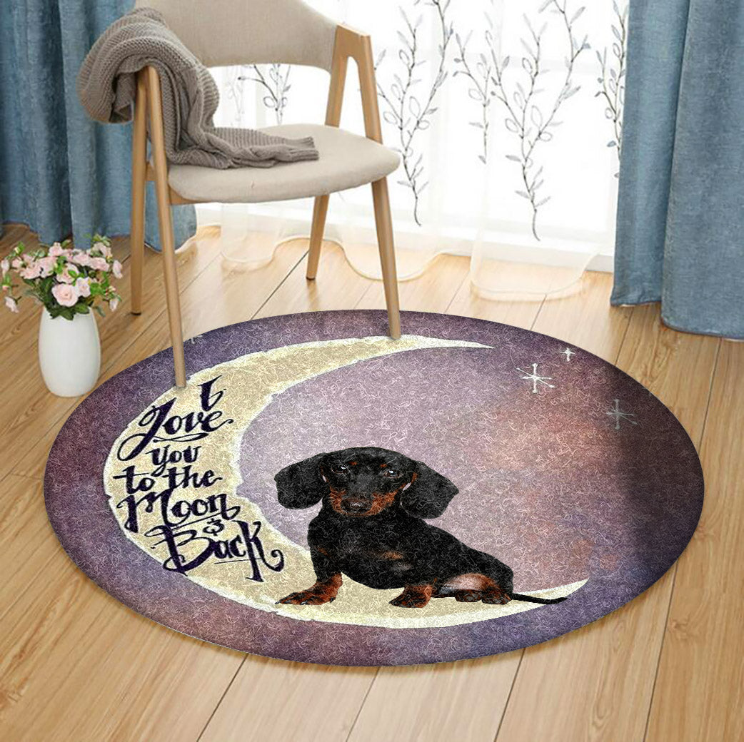 Dachshund HM300924TM Round Area Rug – Charming Favor