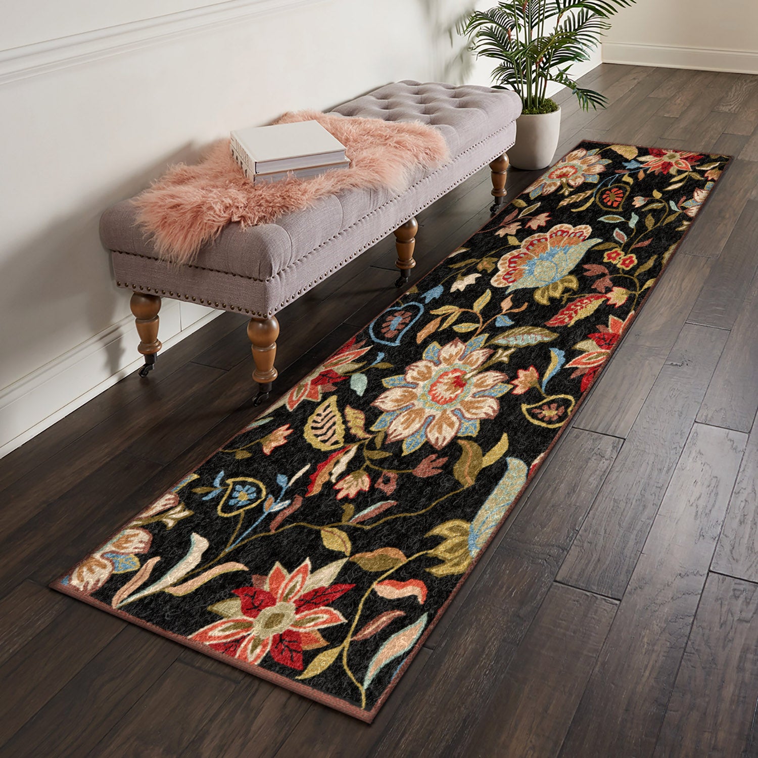Flower HM041005N Runner Rug – Charming Favor