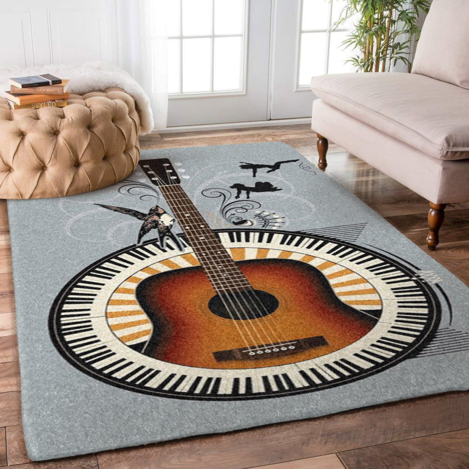Music Piano Guitar HM1710109M Rug – Charming Favor