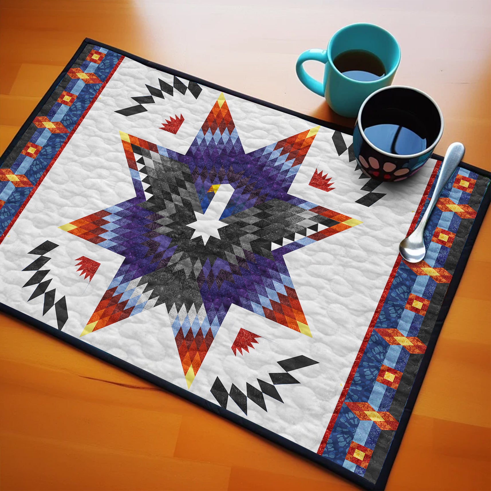 Native American Eagle TN080401MPM Quilted Placemats – Charming Favor