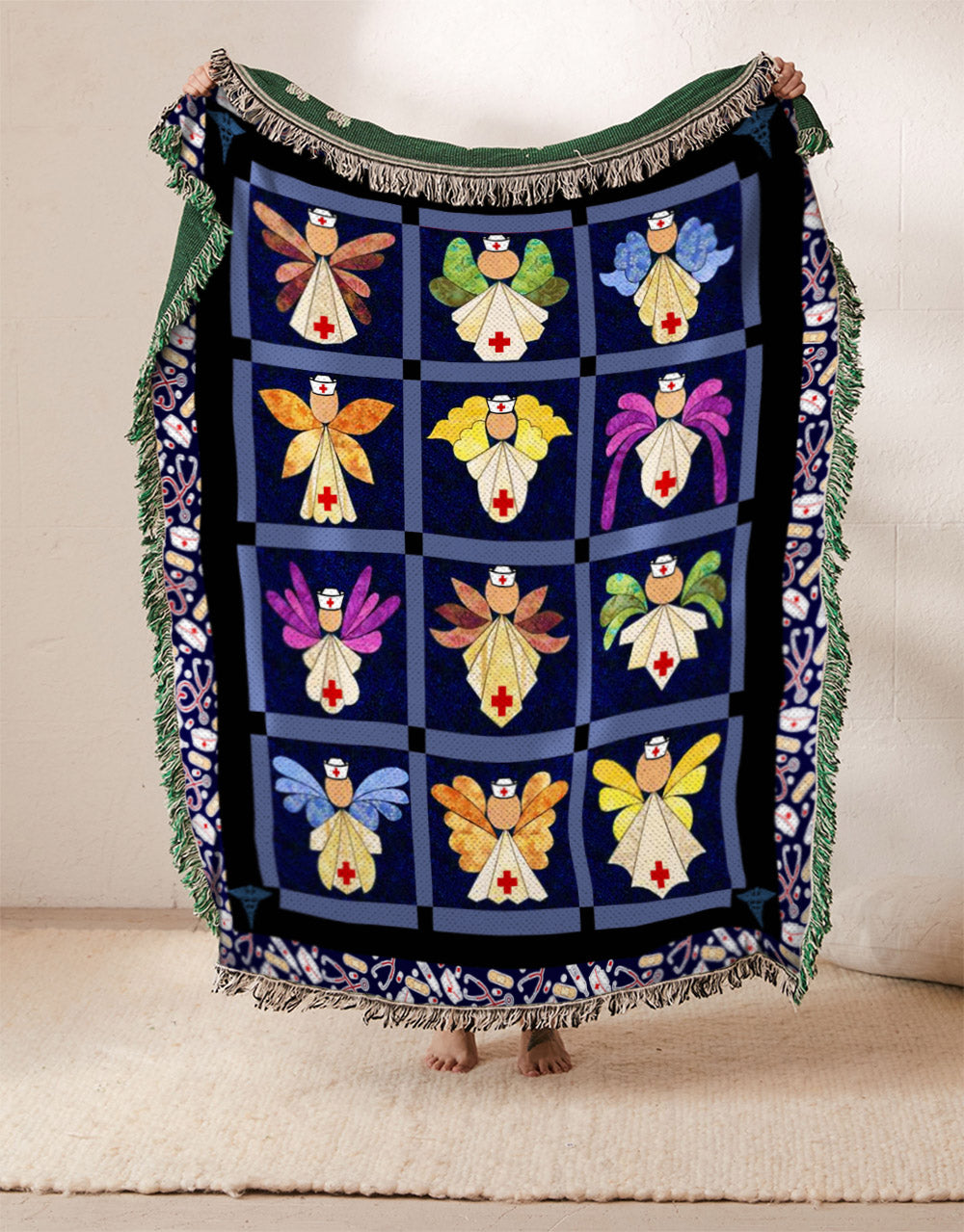Nurse Angel BT0710131S Throw Blankets For Sofa – Charming Favor