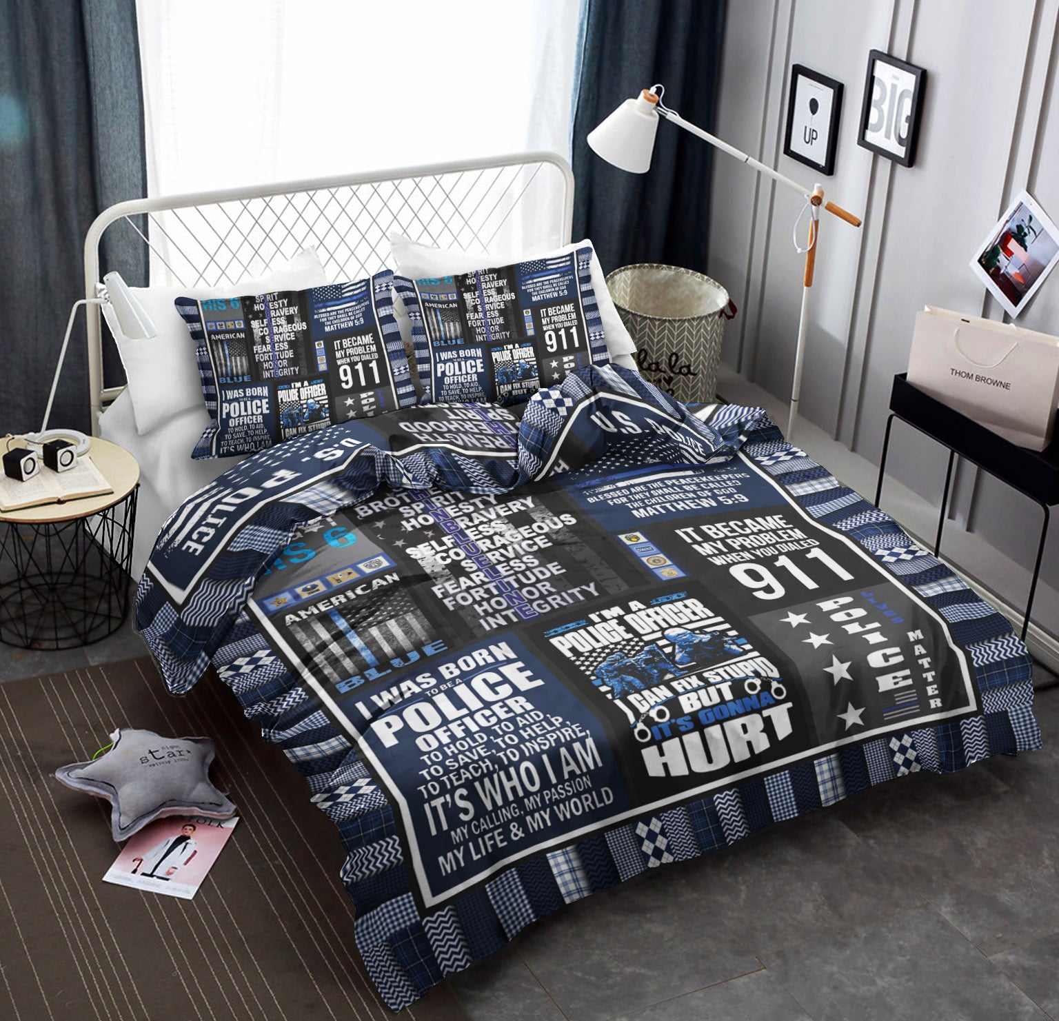 Police BL0110144B Duvet Cover Bedding Sets – Charming Favor