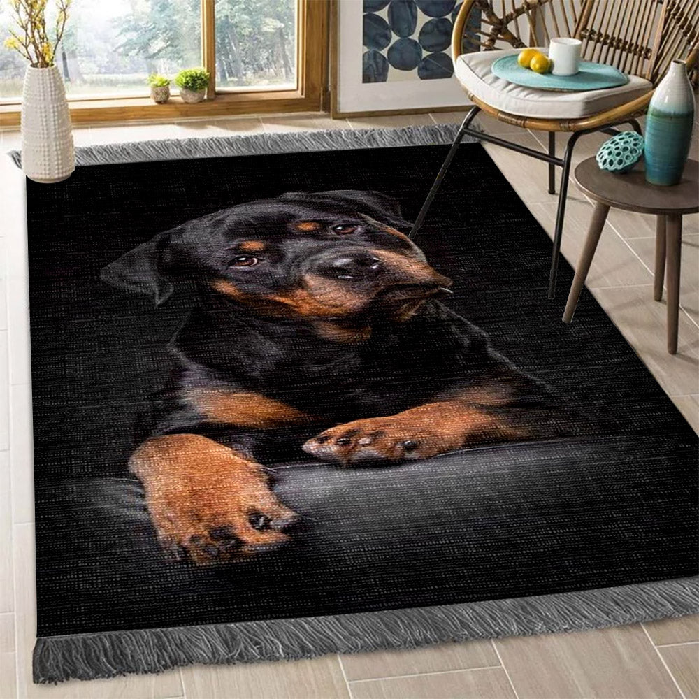 Rottweiler HM1809147F Decorative Floor-cloth – Charming Favor