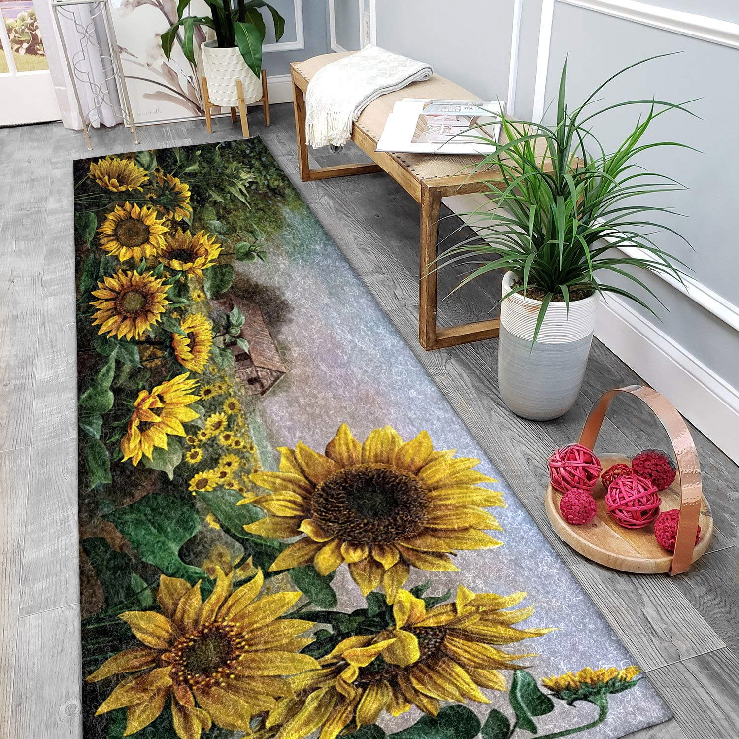 Sunflower TN0111049N Runner Rug – Charming Favor