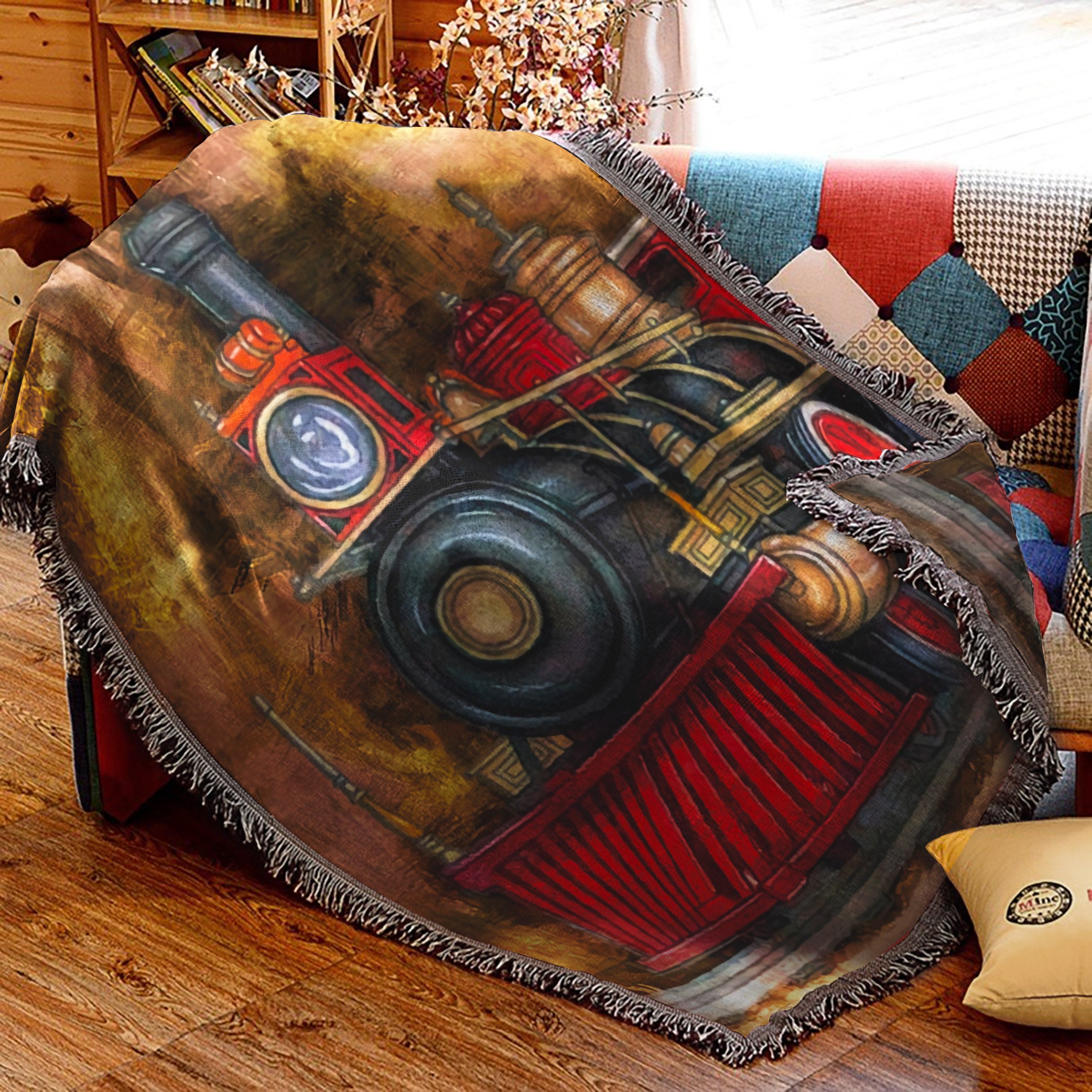 Train NN2409149S Throw Blankets For Sofa – Charming Favor