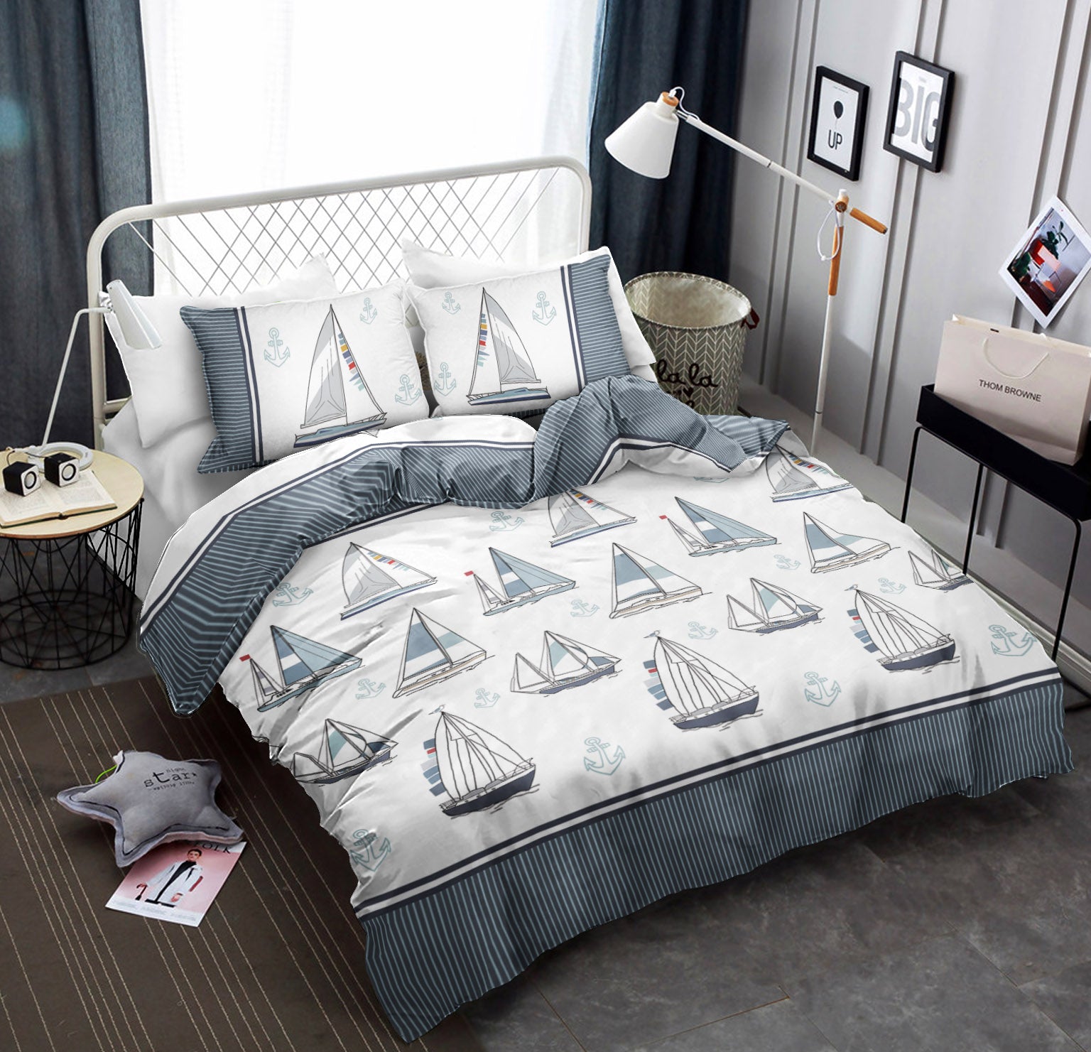 Vintage Sail Away CLM0110341B Bedding Sets – Charming Favor