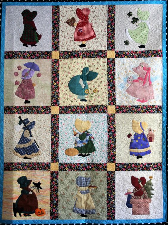 Sunbonnet Sue CLA271223124 Quilt Blanket – Charming Favor